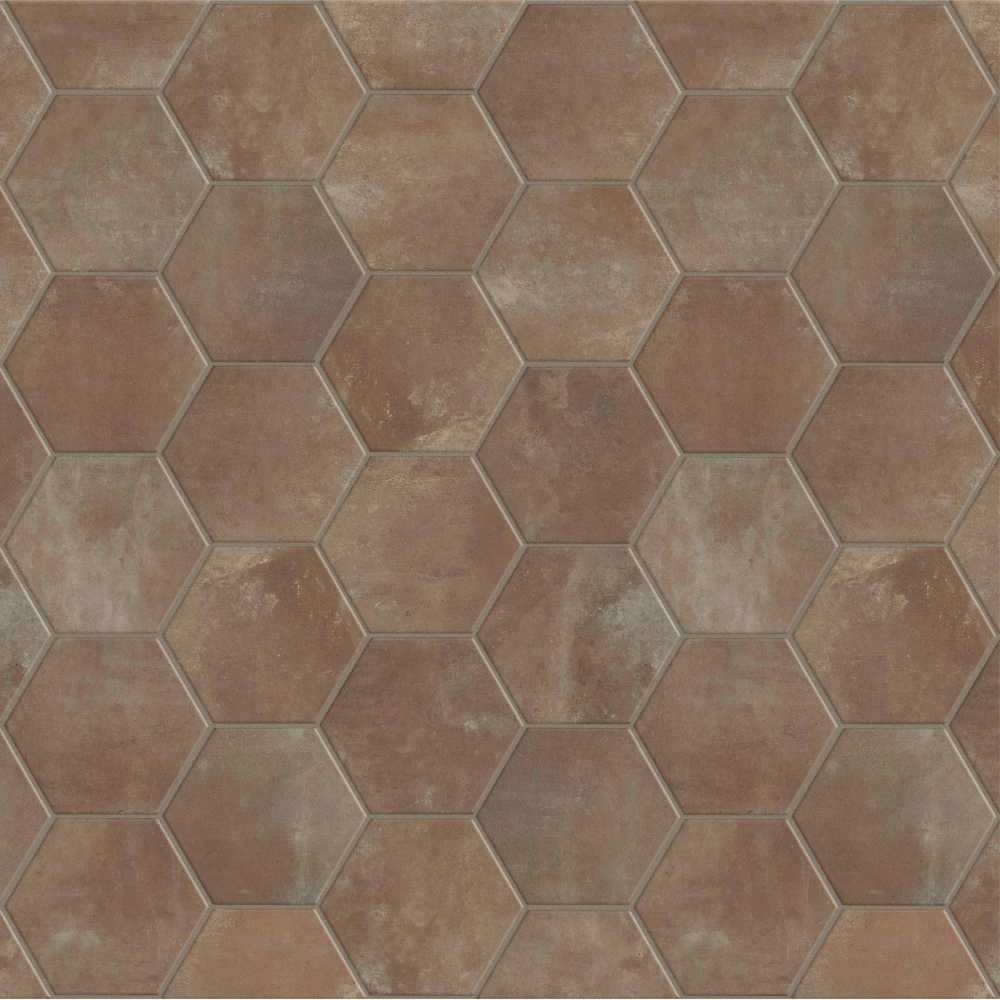 Mocha 6" Hex Matte - Cancos Tile and Stone