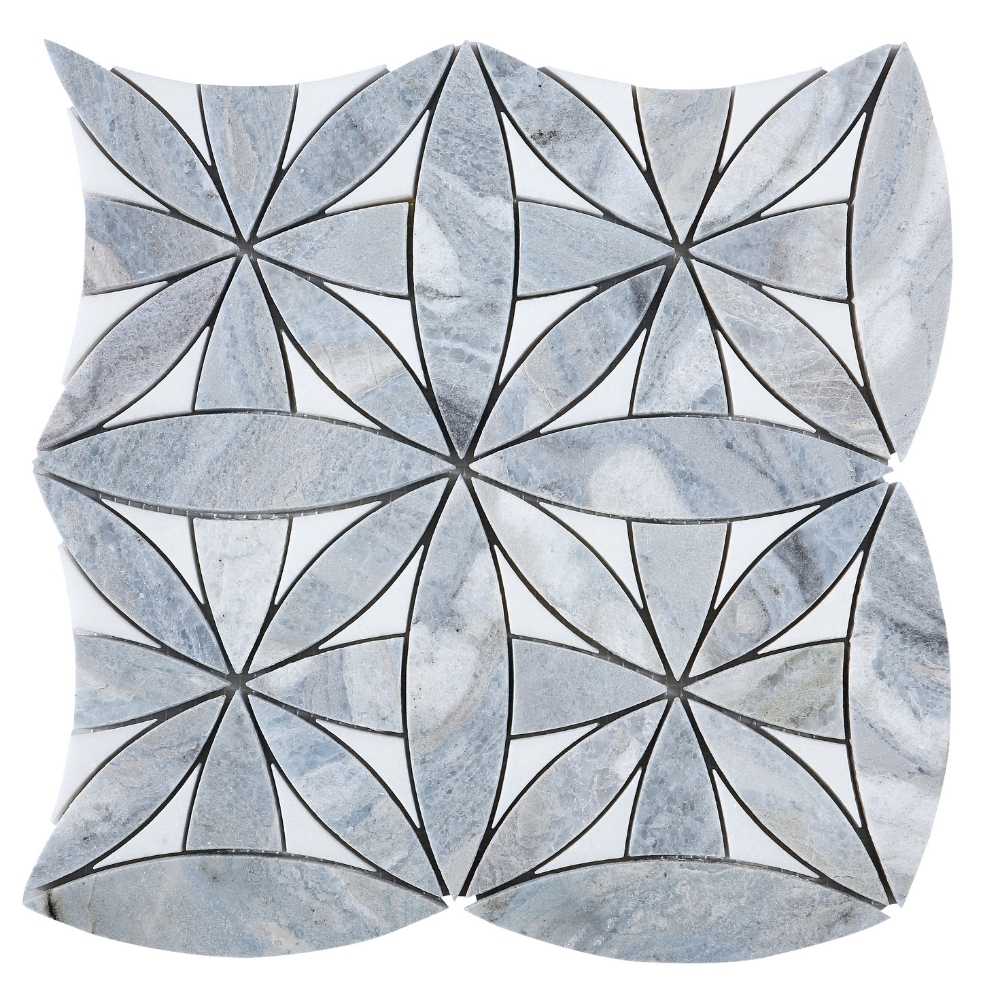 Blu Marea / Thassos Polished - Cancos Tile and Stone